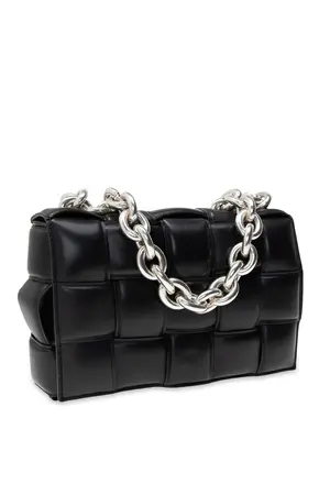 Bottega Veneta Chain Cassette Shoulder Bag - Black