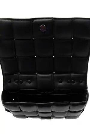 Bottega Veneta Chain Cassette Shoulder Bag - Black