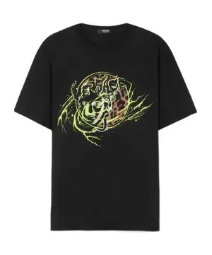 Versace Medusa Punk Crewneck T-shirt - Black/print