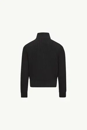 Moncler Logo Patch Panelled Jacket - Black