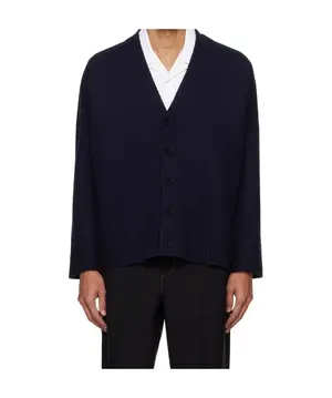 JIL SANDER V-neck Button-down Cardigan - Navy