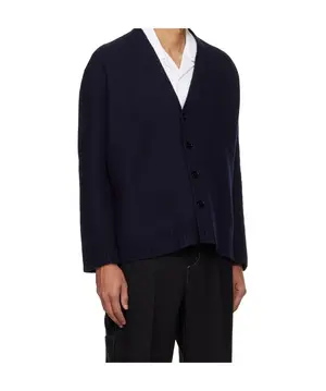 JIL SANDER V-neck Button-down Cardigan - Navy