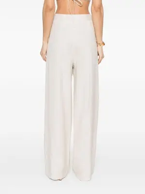 Philosophy Di Lorenzo Serafini Slub Pleated Straight Trousers