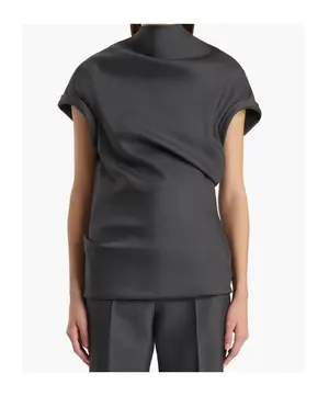 Khaite Tandie Top With Scarf Neckline - Black