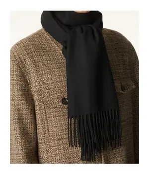 Loro Piana Leggera Grande Unita Scarf - Black
