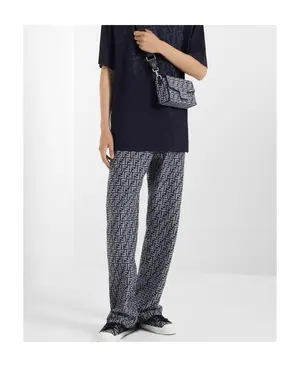 Fendi Ff Monogram Straight Leg Jeans