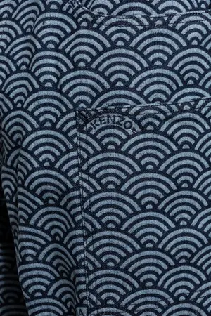 Kenzo All-over Patterned Wide-leg Jeans