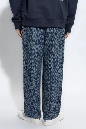 Kenzo All-over Patterned Wide-leg Jeans