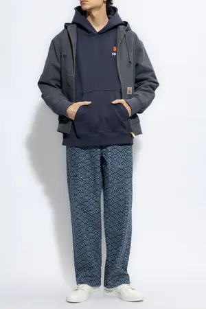 Kenzo All-over Patterned Wide-leg Jeans