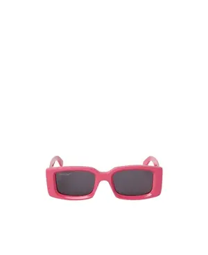 Off-White Arthur Rectangular Frame Sunglasses - Black