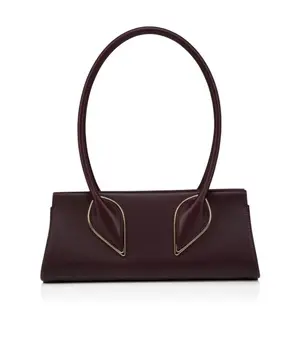 CHRISTIAN LOUBOUTIN Venus Logo Plaque Shoulder Bag - Black