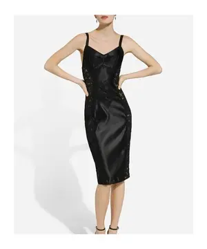 Dolce & Gabbana Corset Lace Midi Dress