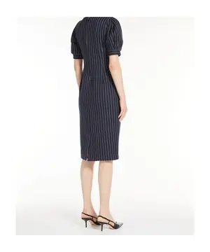 Max Mara Striped Cashmere Dress