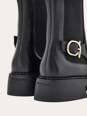 FERRAGAMO Gancini Buckle Chelsea Boot