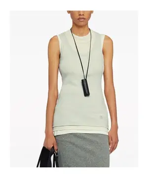 JIL SANDER Layered Tank Top - White