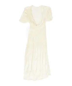 Dior Fluid Silk Velvet Maxi Dress With Cape Effect