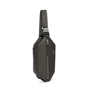 Loewe Convertible Sling In Classic Calfskin - Dark Gray