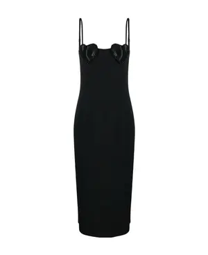 Blumarine Heart Embellished Strappy Slip Dress - No