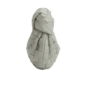 Bottega Veneta Intrecciato Zipper Handbag - Gray