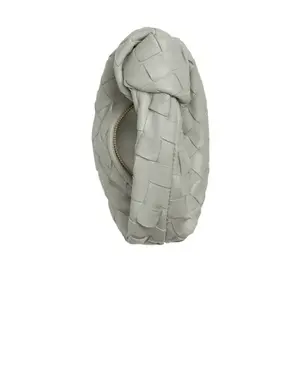 Bottega Veneta Intrecciato Zipper Handbag - Gray