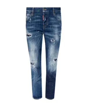 Dsquared2 Ripped Skinny Crop Jeans