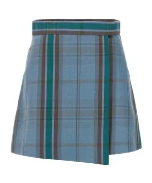 VIVIENNE WESTWOOD Checked Pleated Mini Skirt