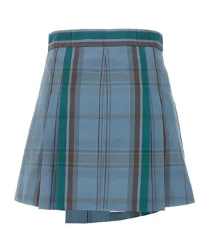 VIVIENNE WESTWOOD Checked Pleated Mini Skirt
