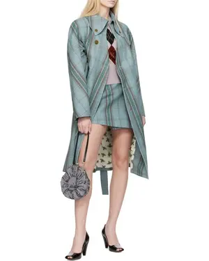 VIVIENNE WESTWOOD Checked Pleated Mini Skirt