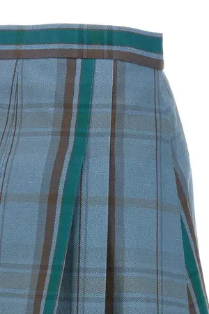 VIVIENNE WESTWOOD Checked Pleated Mini Skirt