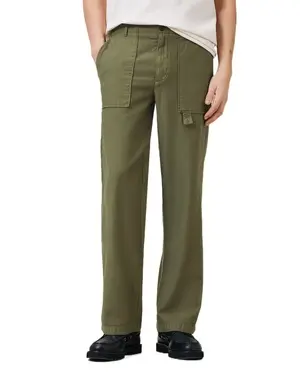 ALLSAINTS Logo Patch Straight-leg Trousers