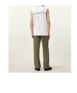 ALLSAINTS Logo Patch Straight-leg Trousers