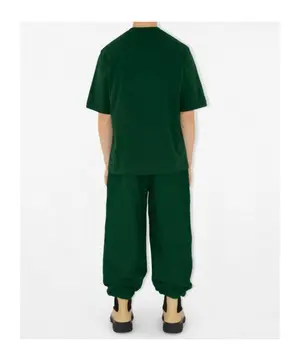 Burberry Ekd Logo-patch Crewneck T-shirt - Ivy