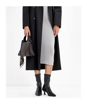 STUART WEITZMAN Pointed Toe Stiletto Ankle Boots - Black