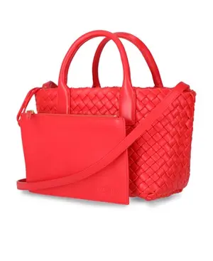 Bottega Veneta Mini Cabat Woven Shoulder Bag