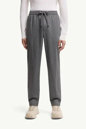 Moncler Logo Patch Jogging Pants - Dark Grey