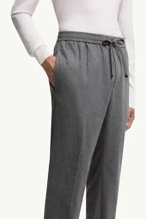 Moncler Logo Patch Jogging Pants - Dark Grey