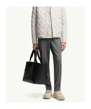 Moncler Logo Patch Jogging Pants - Dark Grey