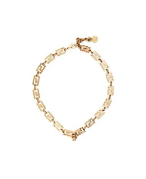 Versace Greca Detailed Necklace - Yellow