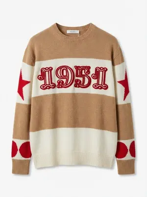 Max Mara Long Sleeve Sweater With Pattern