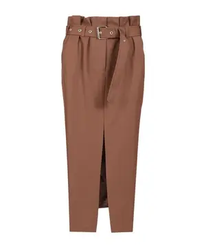 Dries Van Noten Belted Midi Skirt