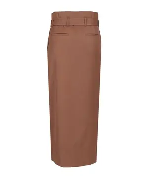 Dries Van Noten Belted Midi Skirt