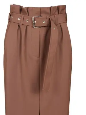 Dries Van Noten Belted Midi Skirt