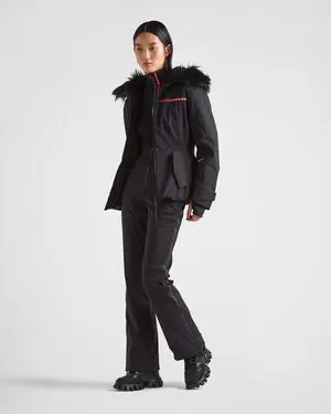 Prada Logo-patch Zipped Hooded Jacket