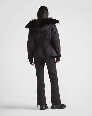 Prada Logo-patch Zipped Hooded Jacket