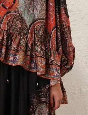 Zimmermann Rhiannon Ruffle Billow Blouse