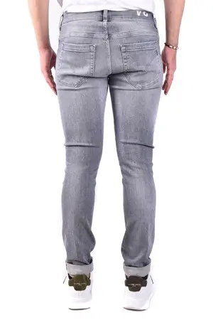 DONDUP Logo Denim Pants - Gray