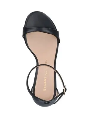 STUART WEITZMAN Round Toe Slingback Stiletto Sandals