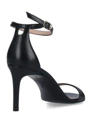STUART WEITZMAN Round Toe Slingback Stiletto Sandals