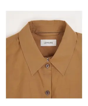 LEMAIRE Long Sleeve Twisted Shirt - Cumin