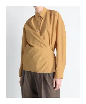 LEMAIRE Long Sleeve Twisted Shirt - Cumin